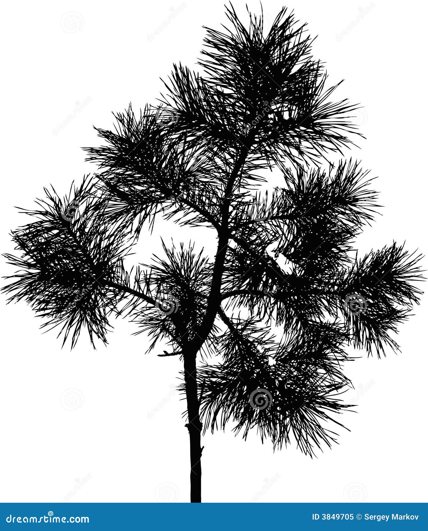 Isolated tree - 4. Mask stock vector. Illustration of natural - 3849705