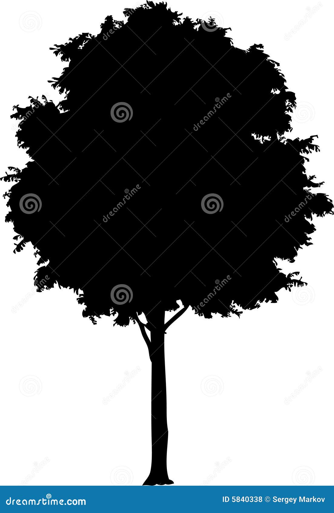 Tree Silouette In High Resolution Cartoon Vector | CartoonDealer.com ...