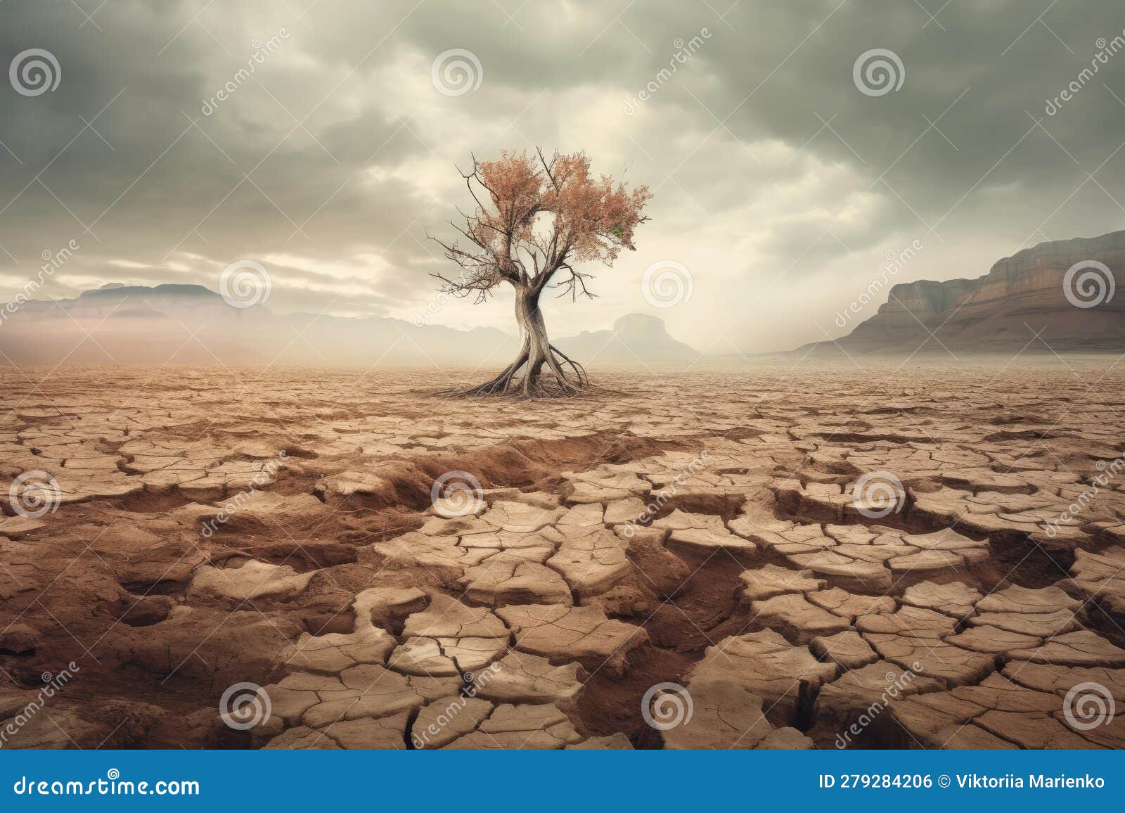 The Parched Earth With Deep Cracks Form Drought. Fissures Soil ...