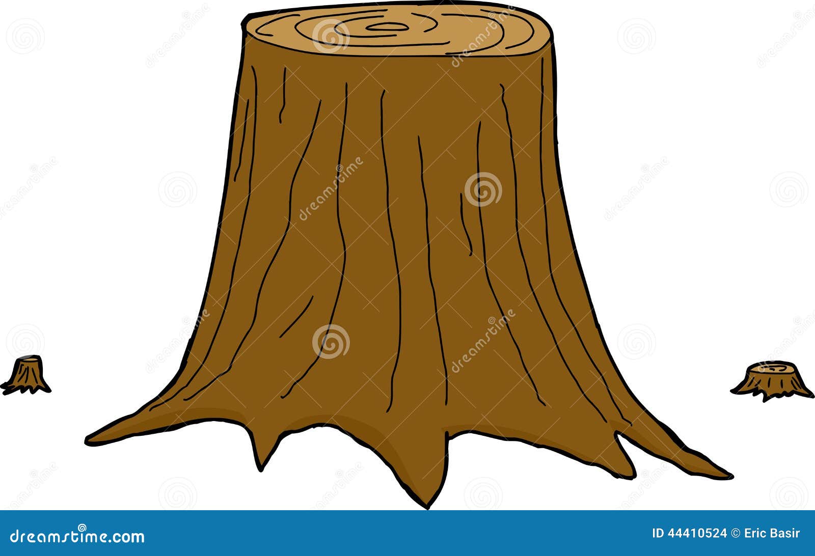 Isolated Tree Trunks stock vector. Illustration of nature - 44410524