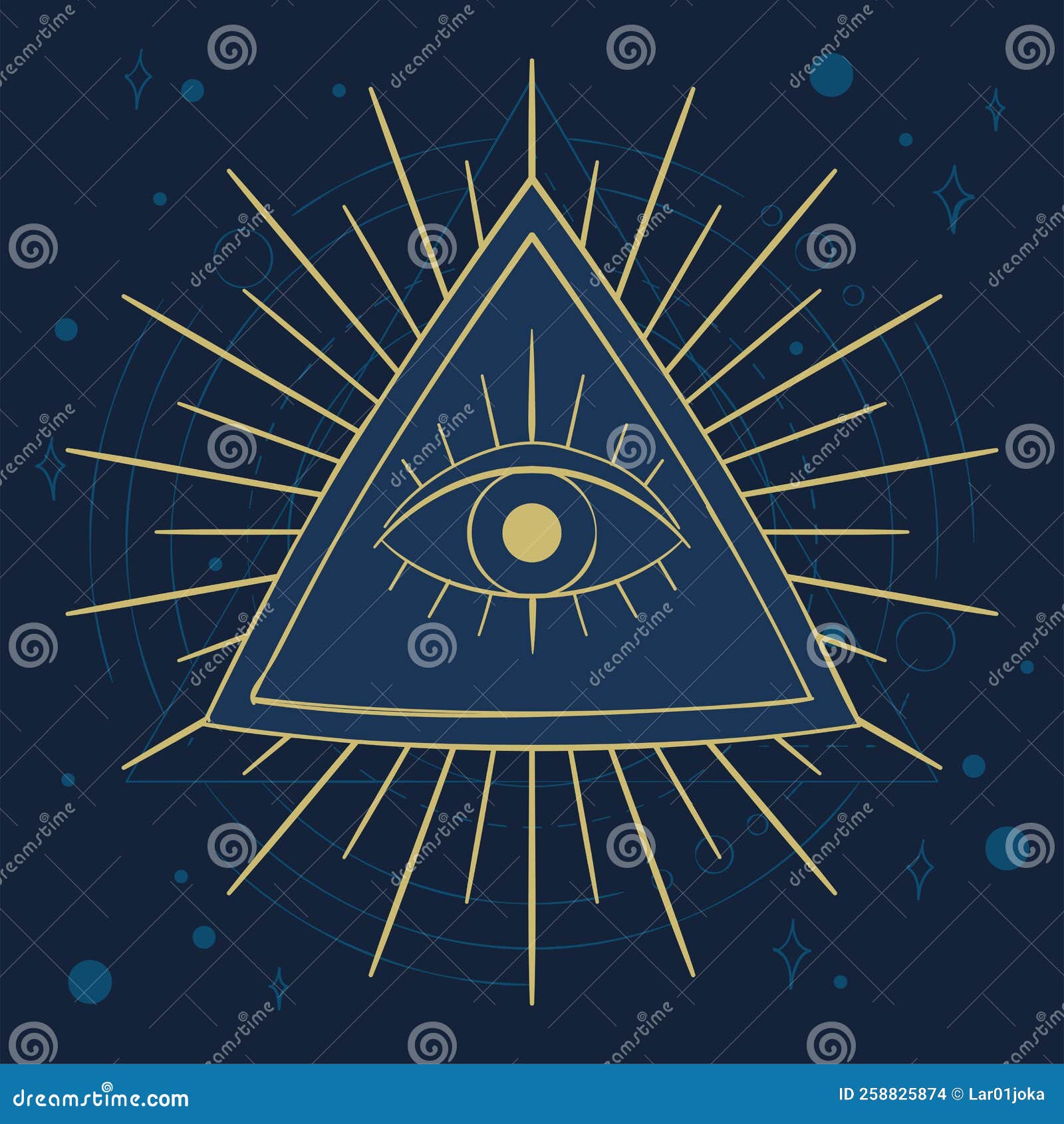 Isolated Triangle with Eye Esoterism Icon Vector Stock Vector ...