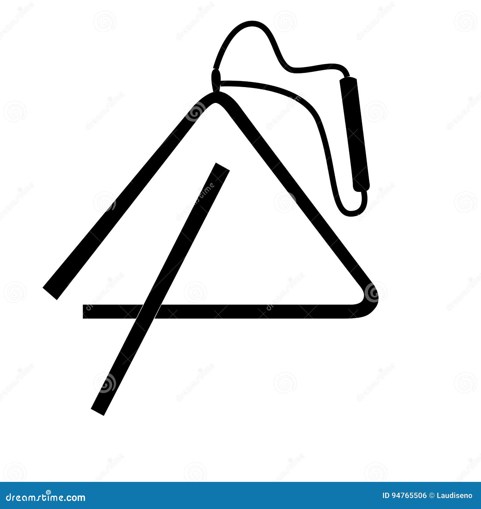 Isolated Triangle Silhouette Stock Vector - Illustration of object ...