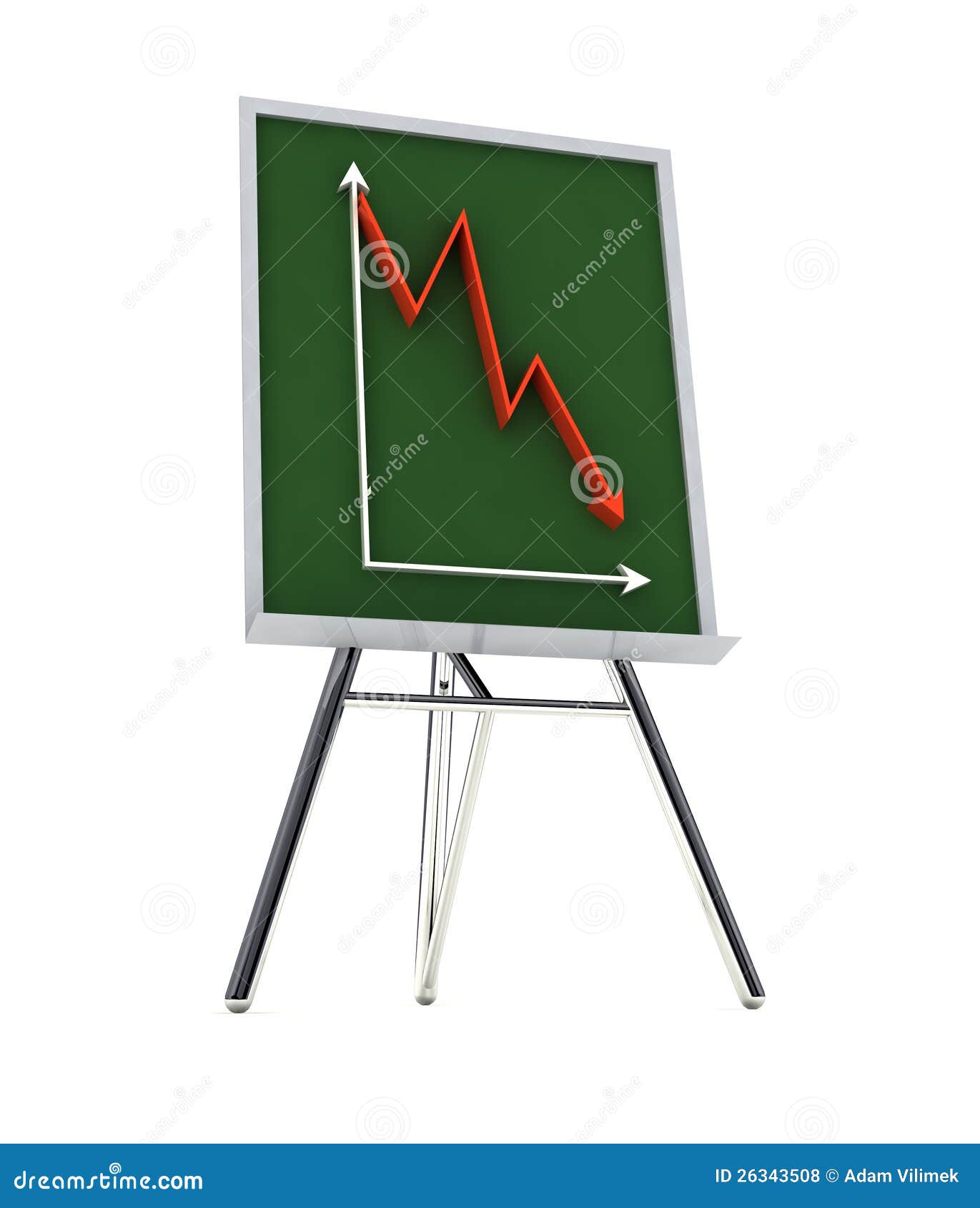 Graph Of Of Decreasing Level Of Income, Taxes. Vector Illustration In ...