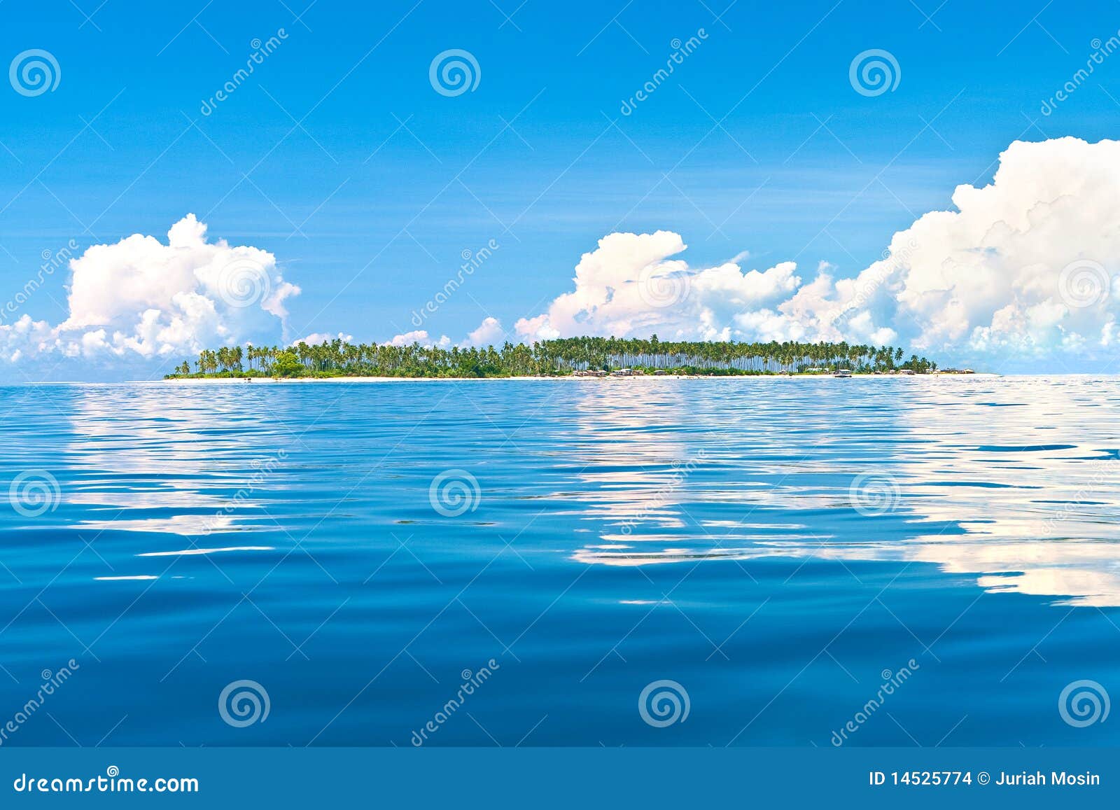 Isolated Tropical Island in the Sea Stock Photo - Image of south ...