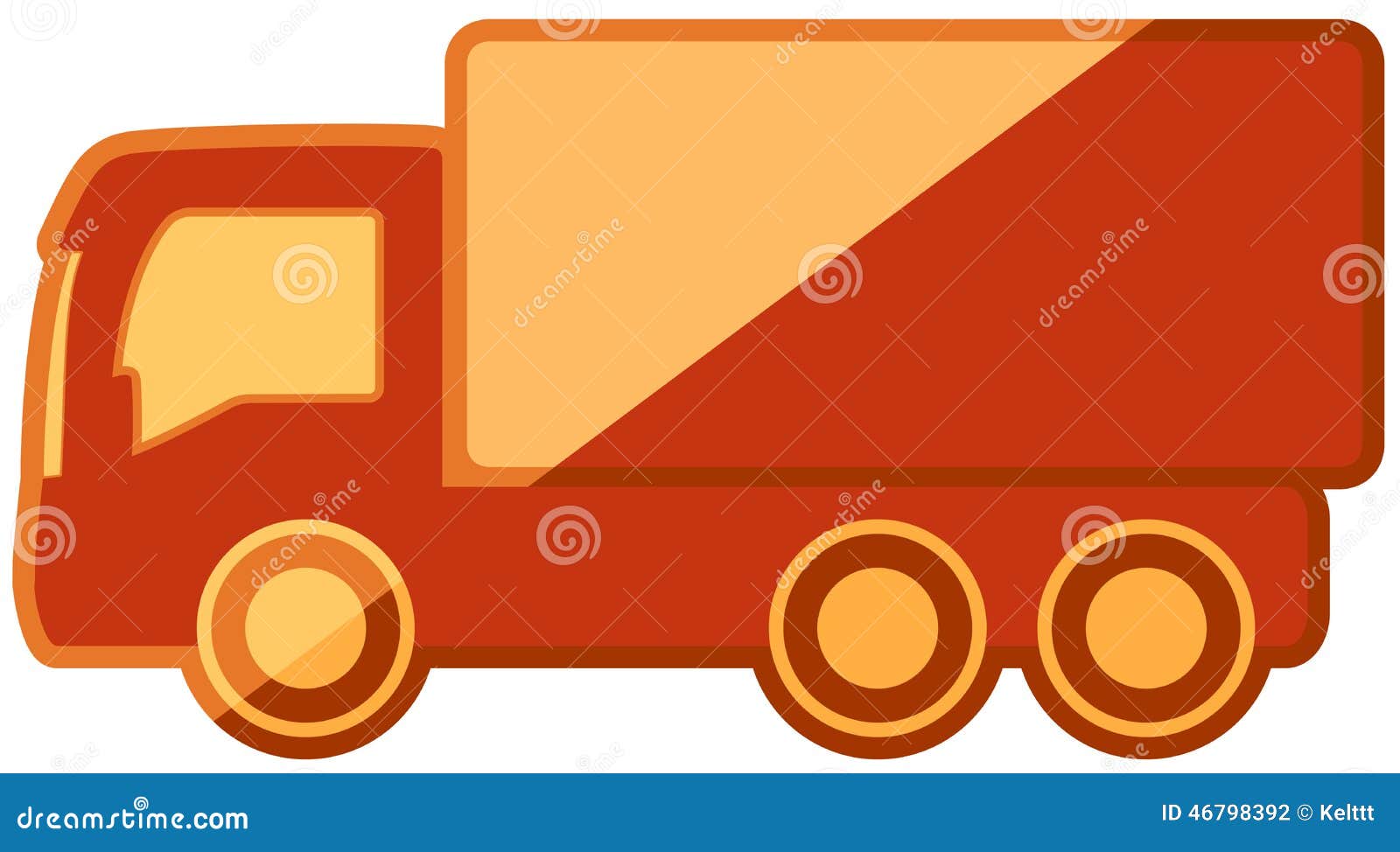 Isolated NGV Truck Tractor On Transparent Background Vector ...