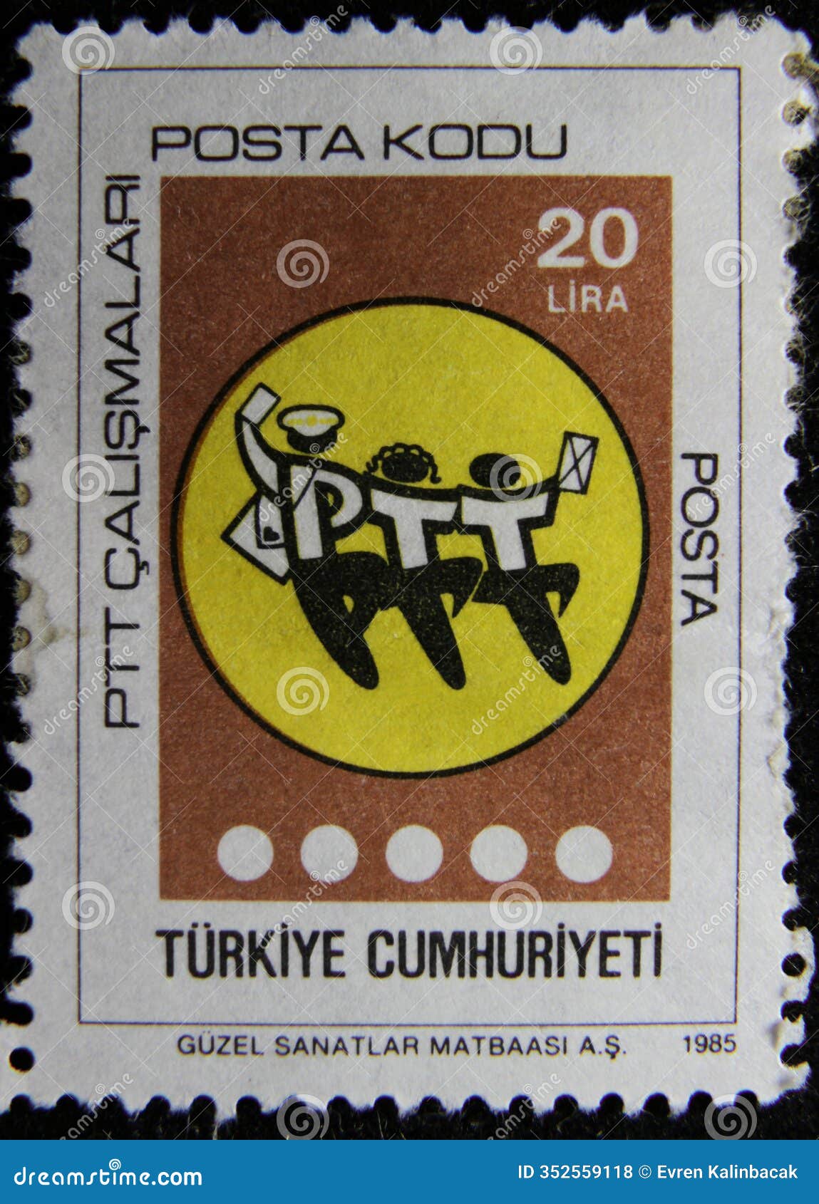 Isolated Turkish Stamp editorial stock photo. Image of vintage - 352559118