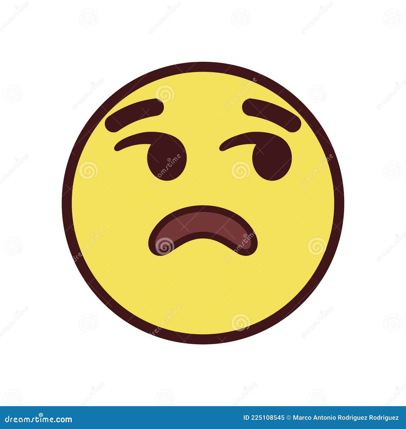 Isolated Unamused Emoji Face Icon Stock Vector - Illustration of emoji ...