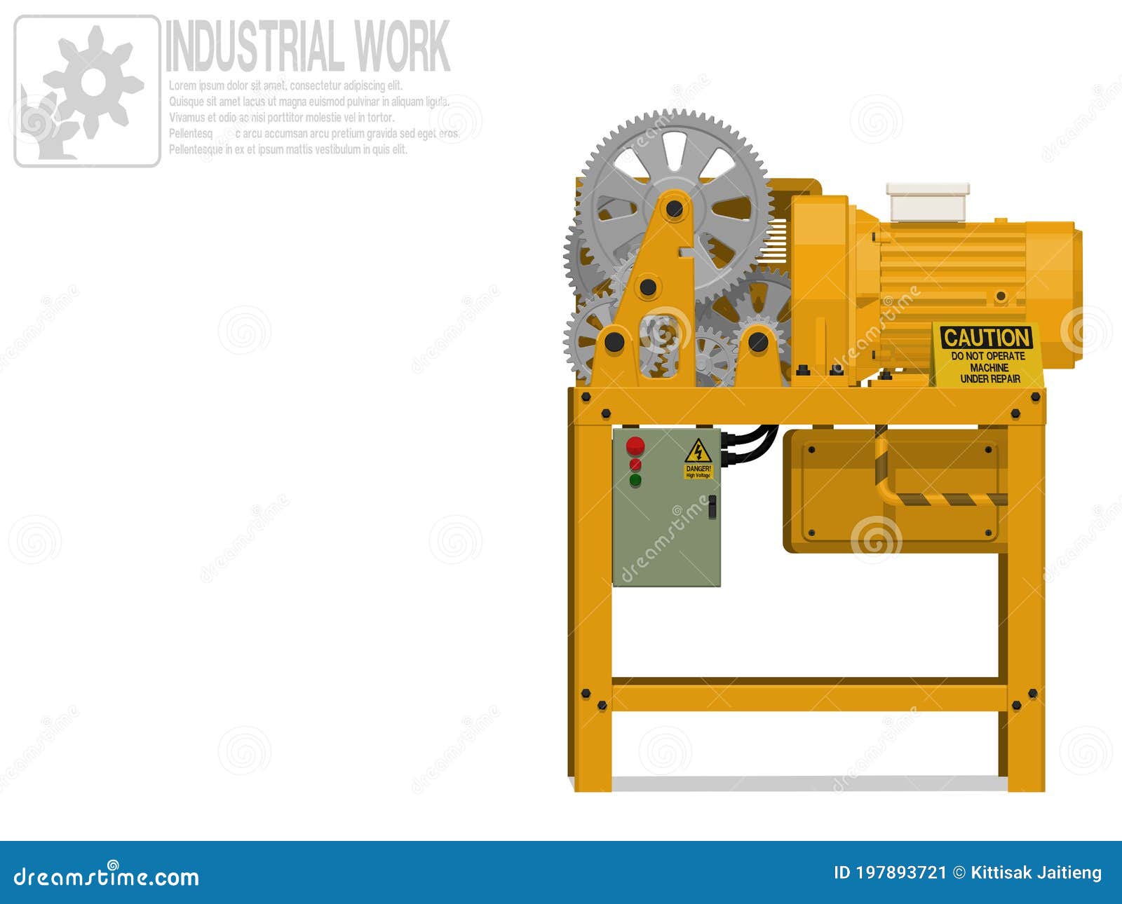Repair Machine Icons Set, Flat Style Cartoon Vector | CartoonDealer.com ...