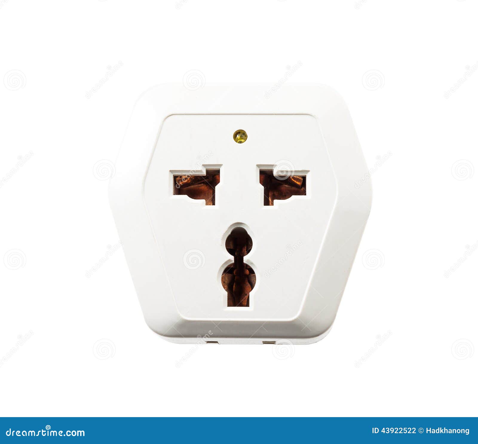 Isolated Universal Plug Socket on White Stock Photo - Image of white ...