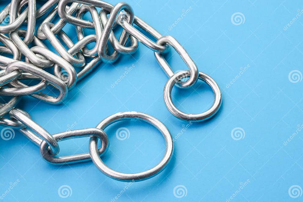 Isolated Unlocked Chain stock photo. Image of closeup - 242889660