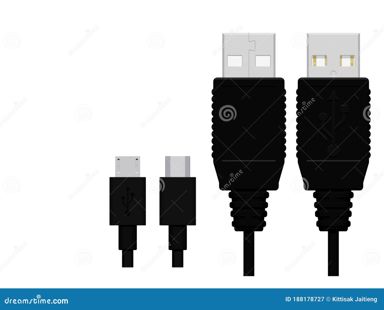Isolated USB Connector on Transparent Background Stock Vector ...