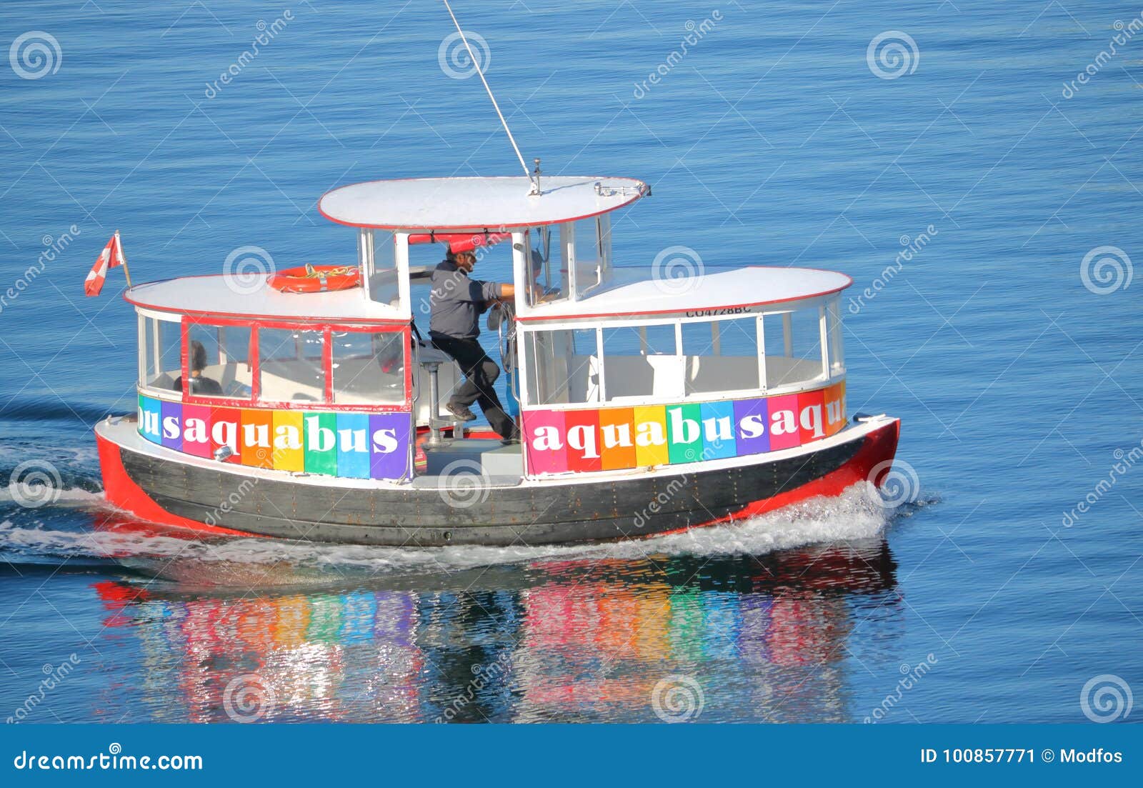Isolated on the Vancouver Aquabus and Captain Editorial Photo - Image ...