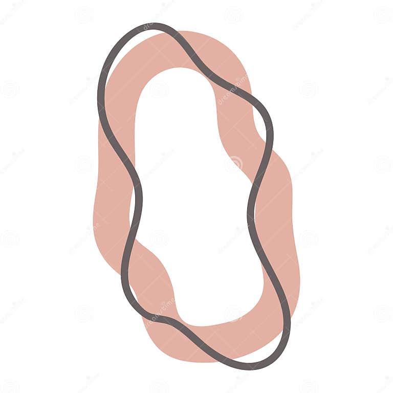 Isolated Vector Element. Abstract Frame. an Abstract Shape. Color Image ...