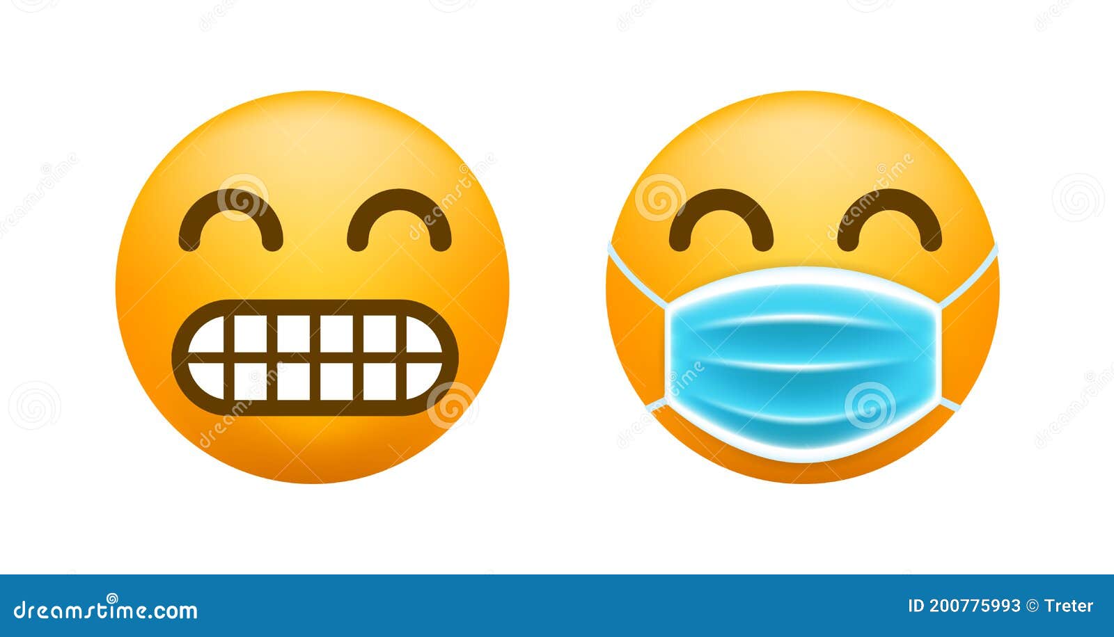 Cute Emoticon on White Background Stock Vector - Illustration of ...