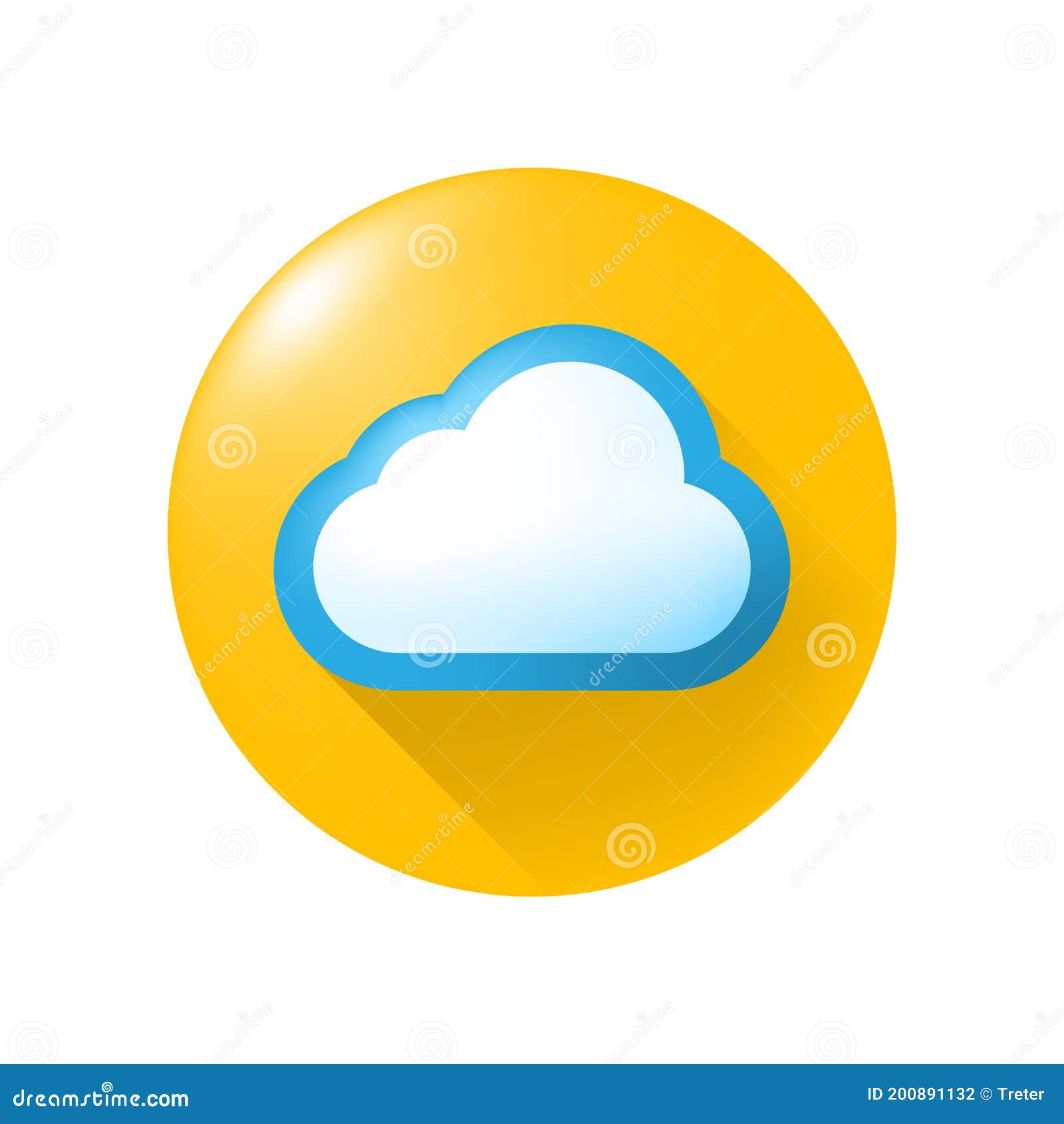 Realistic Cute Icons on White Background . Isolated Vector Illustration ...