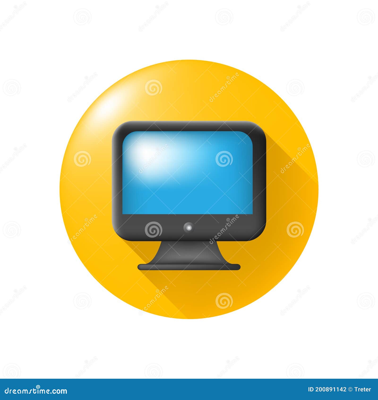 Realistic Cute Icons on White Background . Isolated Vector Illustration ...