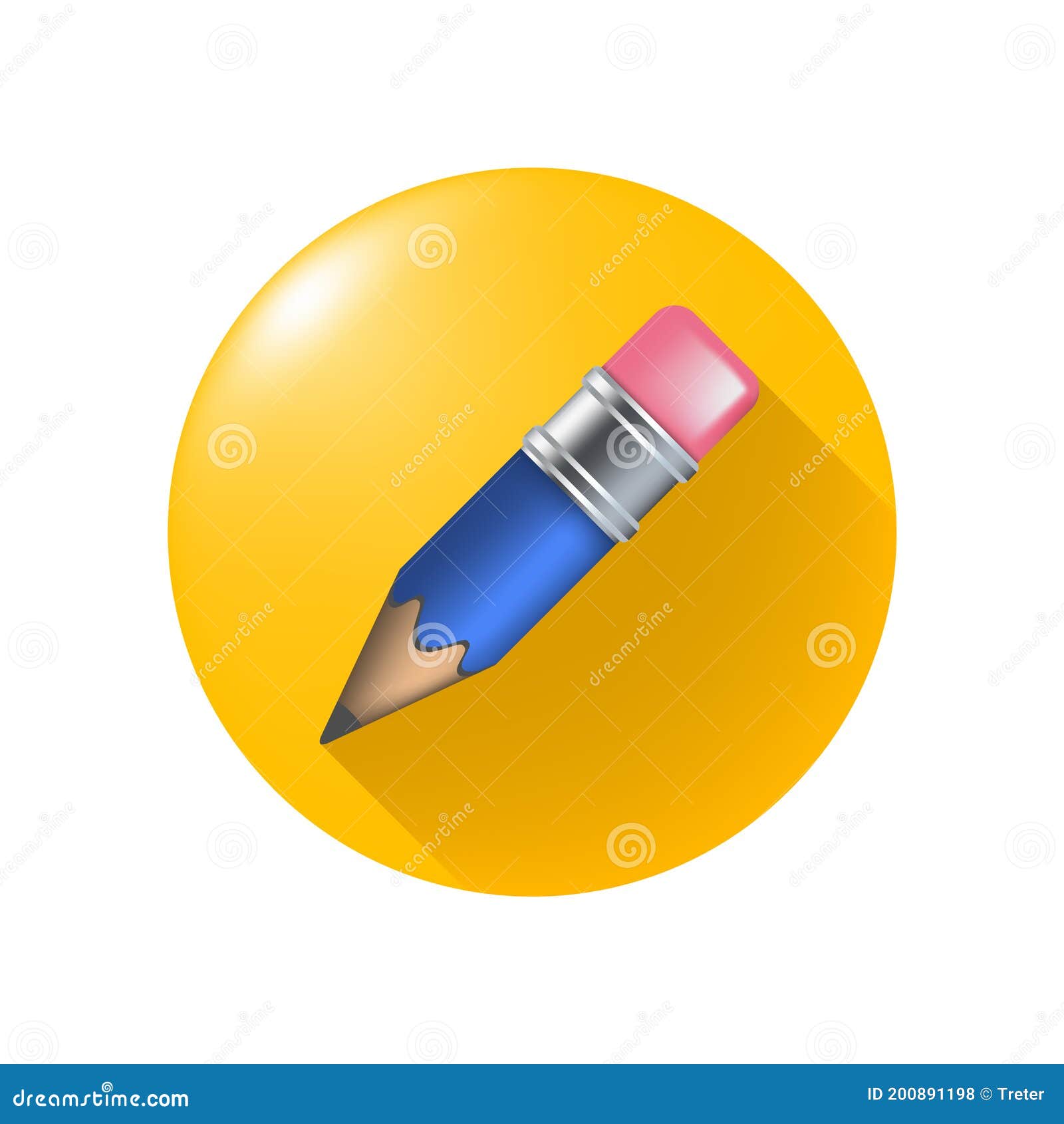 Realistic Cute Icons on White Background . Isolated Vector Illustration ...