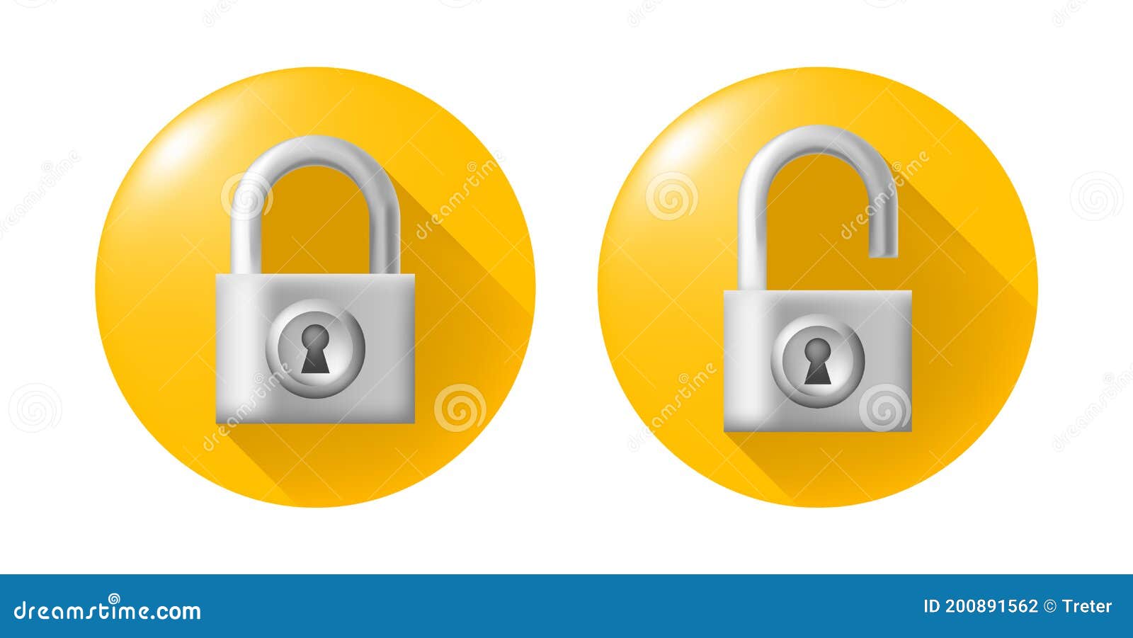 Realistic Cute Icons on White Background . Isolated Vector Illustration ...