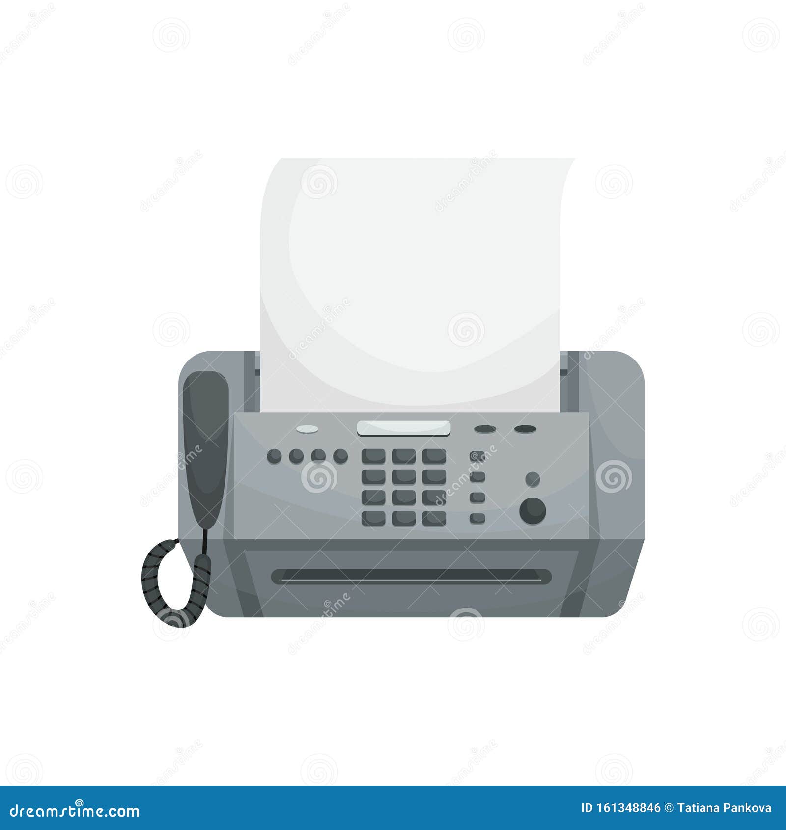 Office Devices Vector Line Icons Set. Printers, Copiers, Computers ...