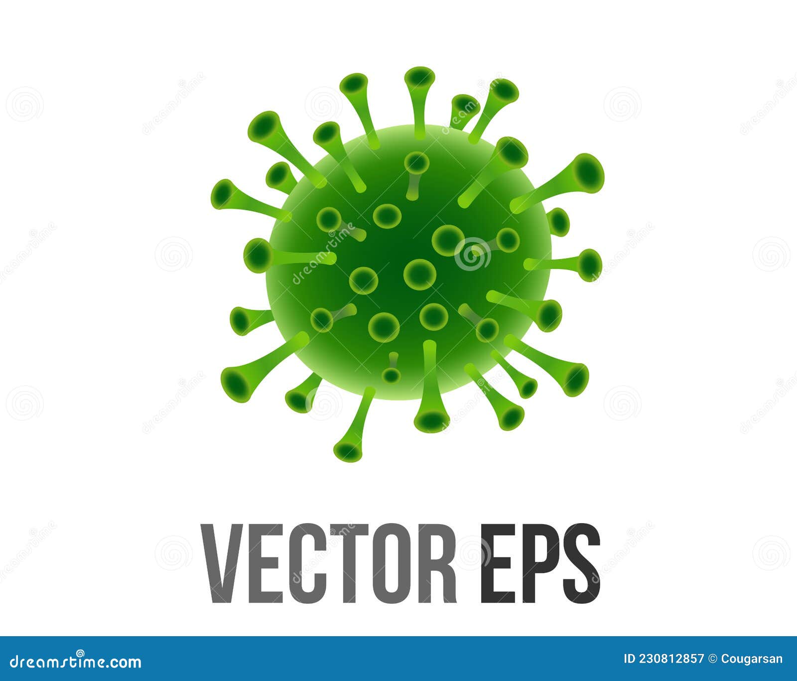 Vector Good Microbe Icon, Bacterium Grown in Petri Dish or Observed ...