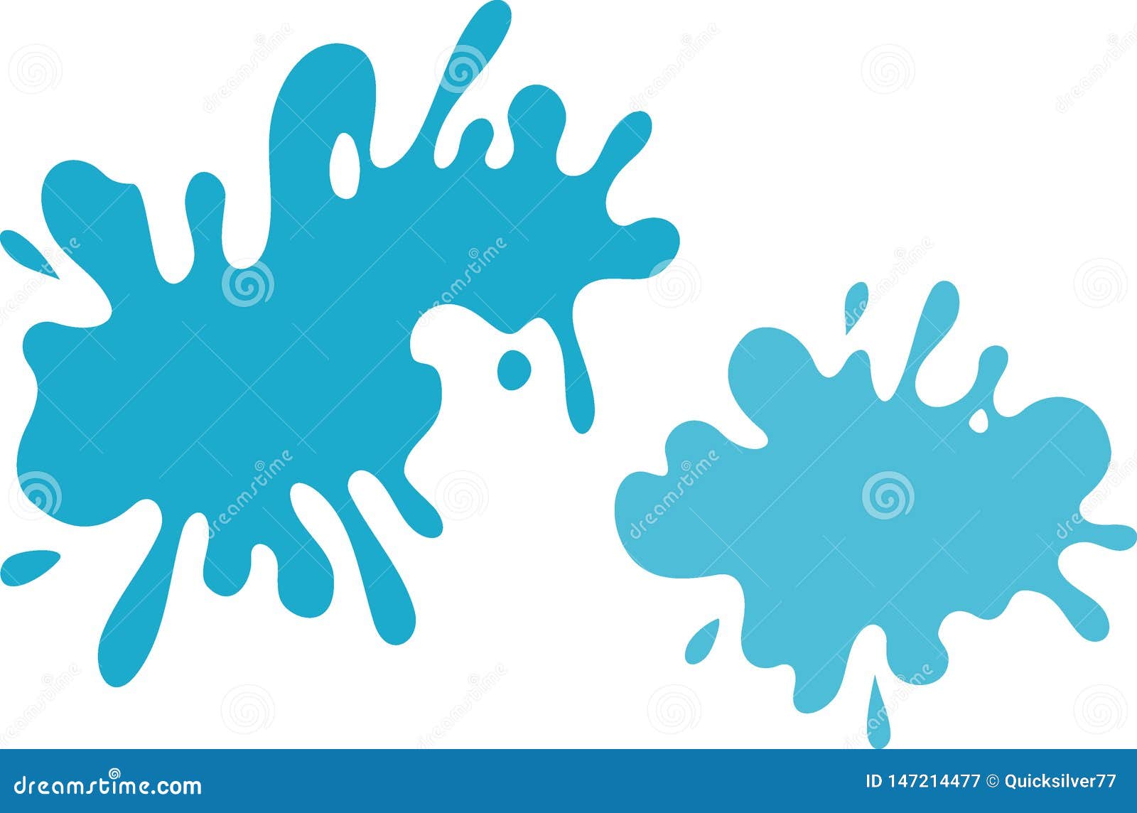 Abstract Water Shape Set stock vector. Illustration of aqua - 147214477