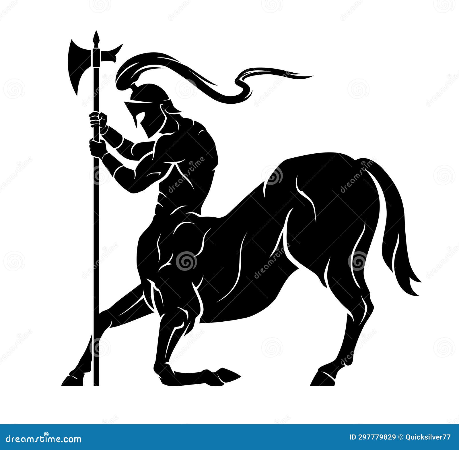Centaurus Silhouette, Centaur Archer Carrying Archery Suitable For Logo ...