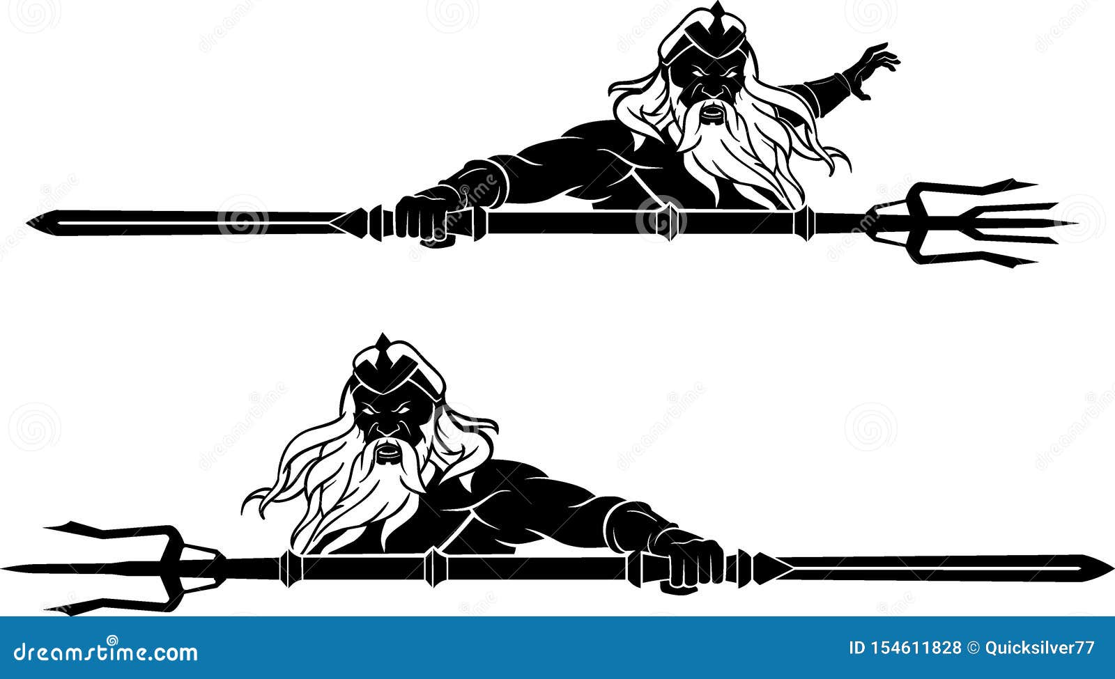Poseidon Wielding Trident Drawing Cartoon Vector | CartoonDealer.com ... Poseidon Wielding Trident Drawing Cartoon Vector | CartoonDealer.com ...