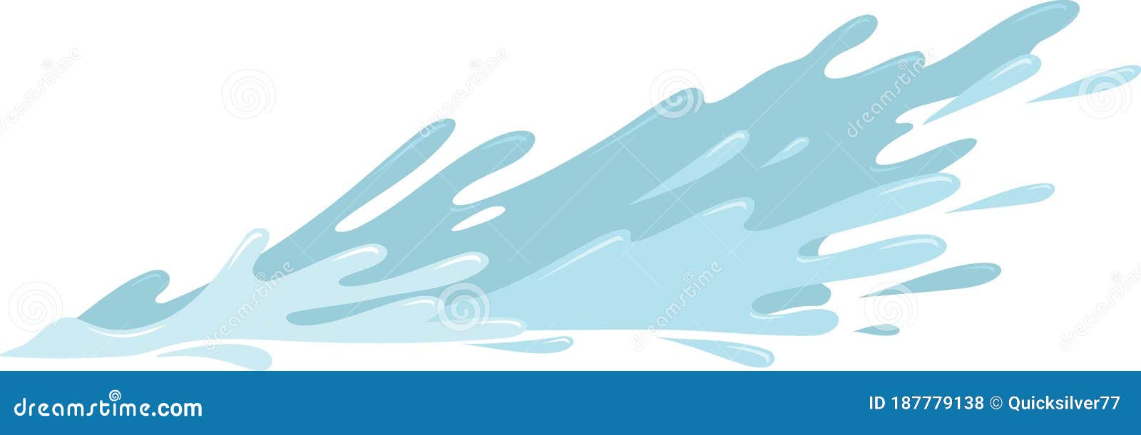 Splash Right Water Vector Design Stock Vector - Illustration of vector ...