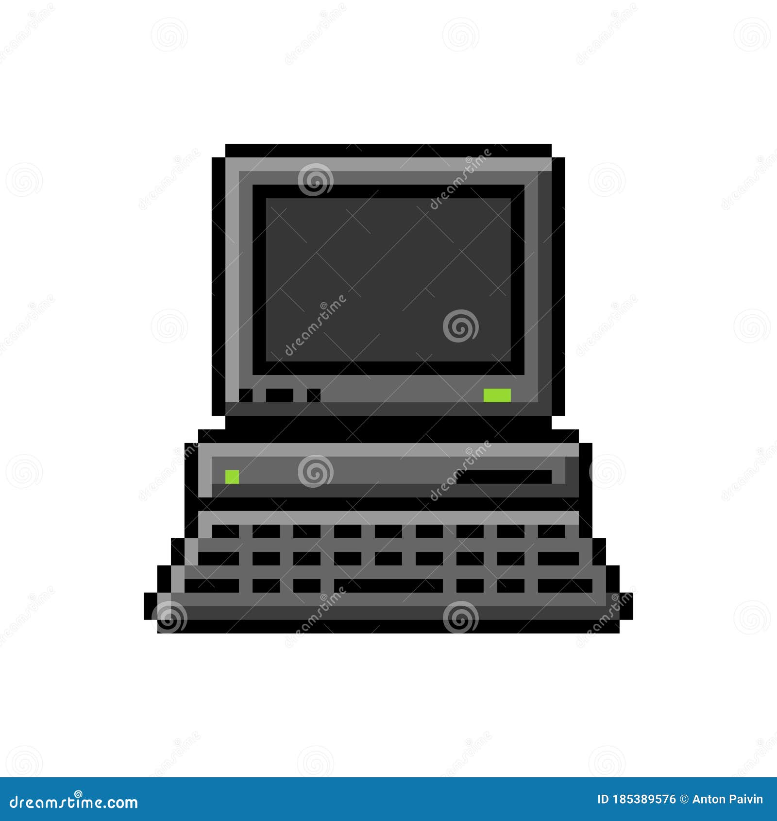 Pixel Art 8-bit Arcade Game Old Computer - Isolated Vector Illustration ... Pixel Art 8-bit Arcade Game Old Computer - Isolated Vector Illustration ...