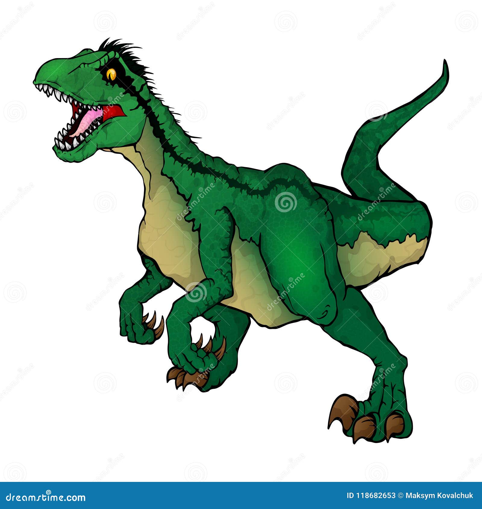 Isolated Vector Illustration of a Raptor Stock Vector - Illustration of ...