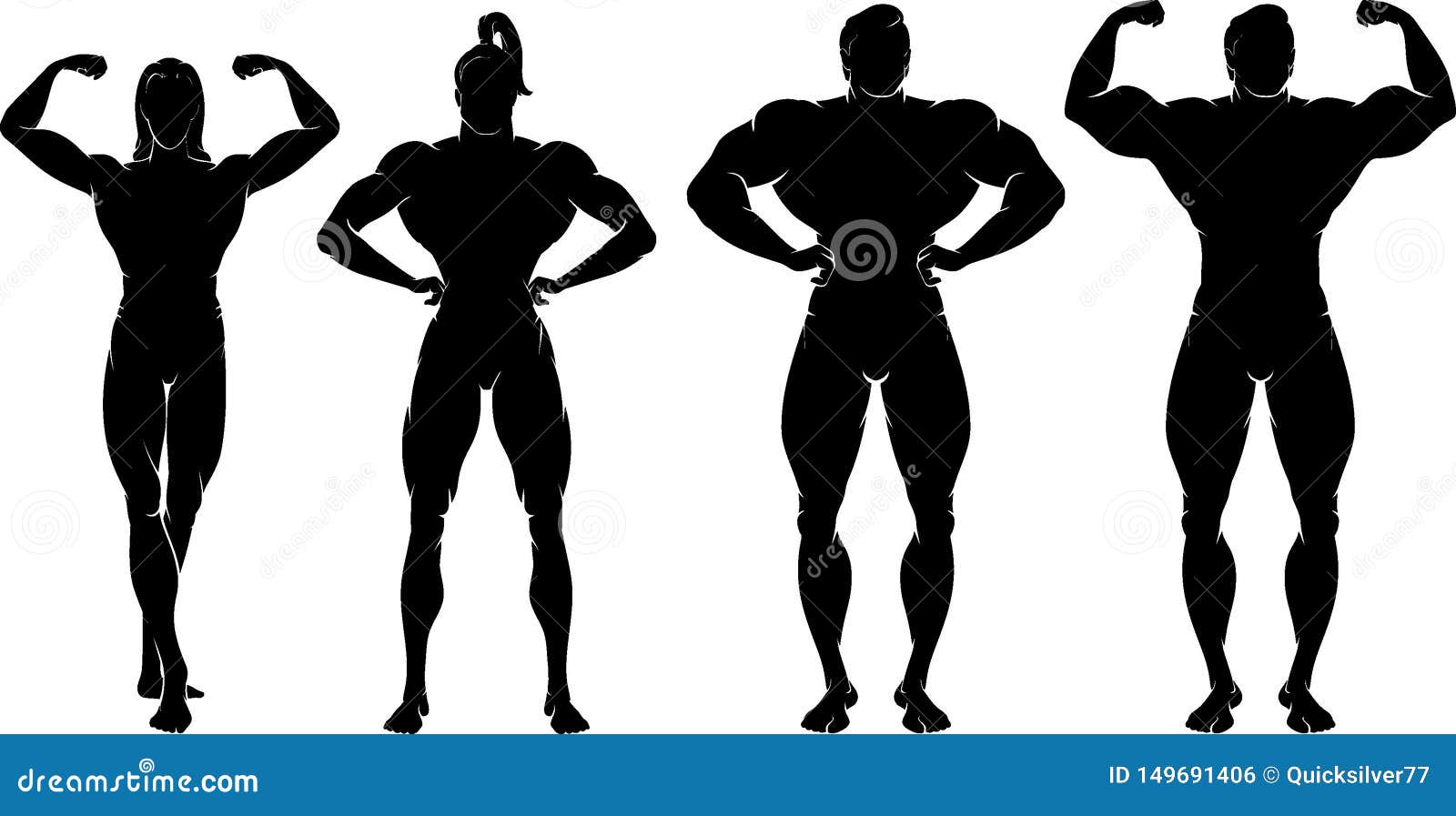 Body Builders Silhouette Flex Stock Vector - Illustration of hunk, legs ... Body Builders Silhouette Flex Stock Vector - Illustration of hunk, legs ...