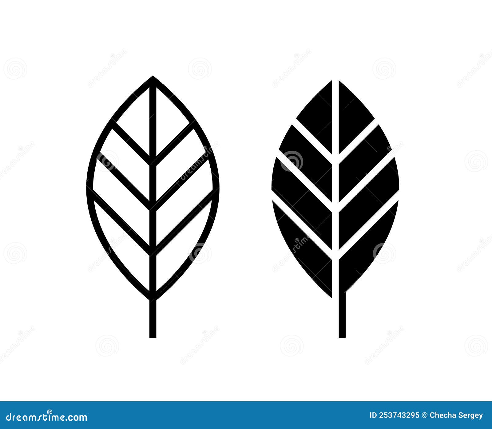 Tree Leaf Icon. Symbol of Nature, Earth and Ecology. Stock Vector ...