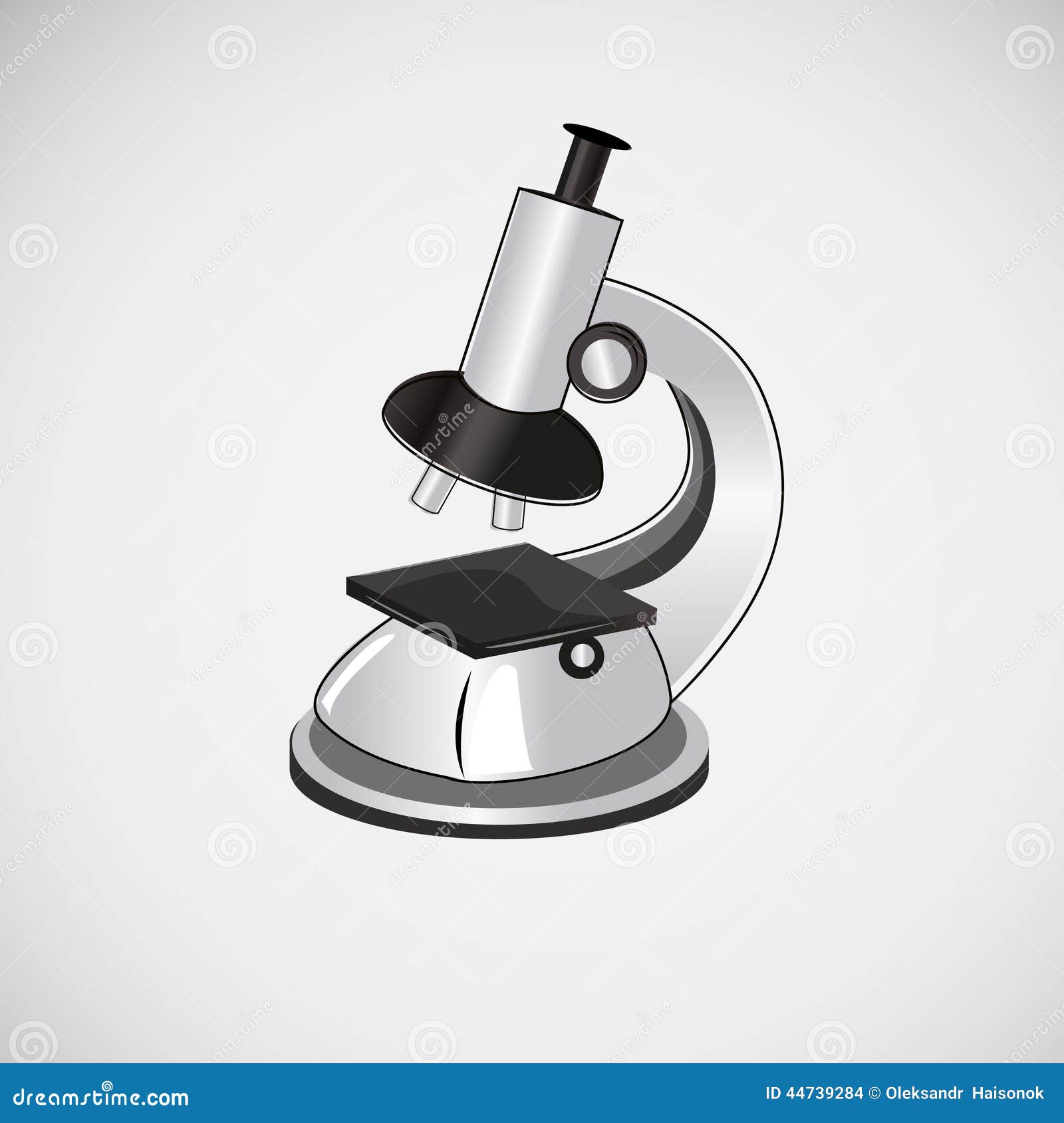 Isolated Vector Microscope On A Light Background | CartoonDealer.com ...