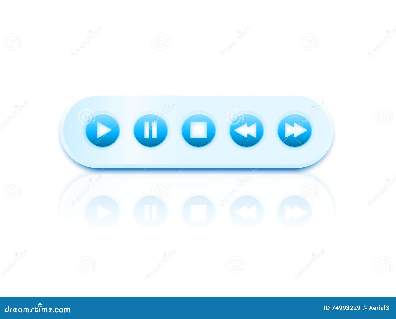 Rewind Buttons In Glitch Style. Abstract Minimal Template Design For ...
