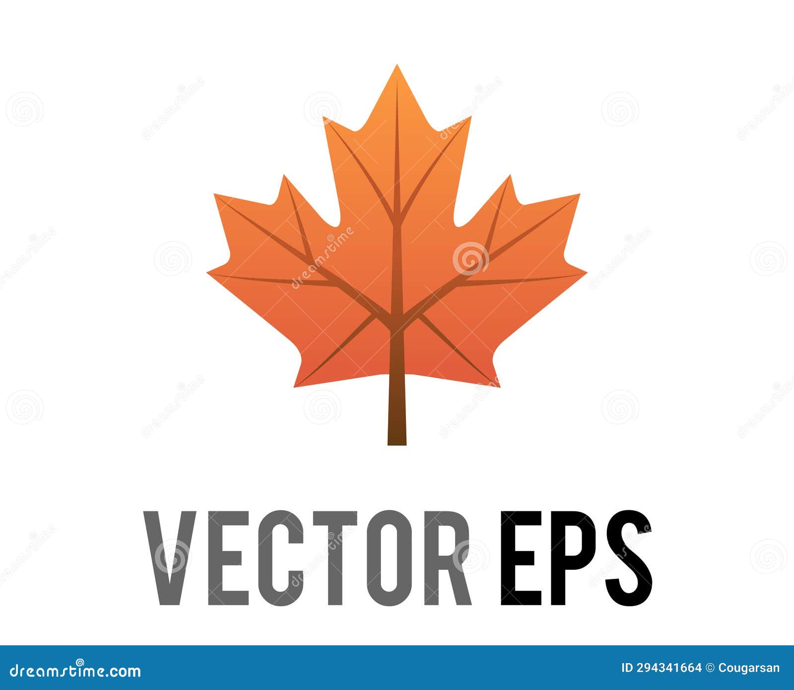 Vector Star-shaped Leaf of the Maple Tree Icon Stock Vector ...