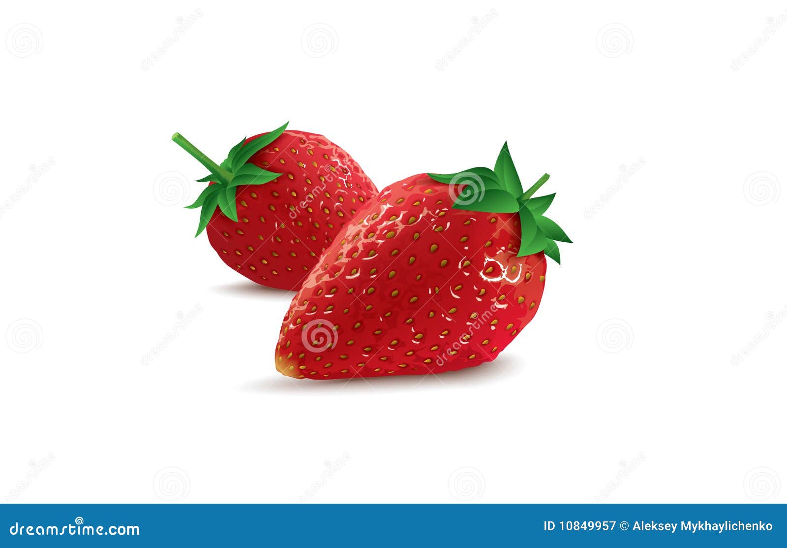 Isolated Vector Strawberries Stock Vector - Illustration of pick ...
