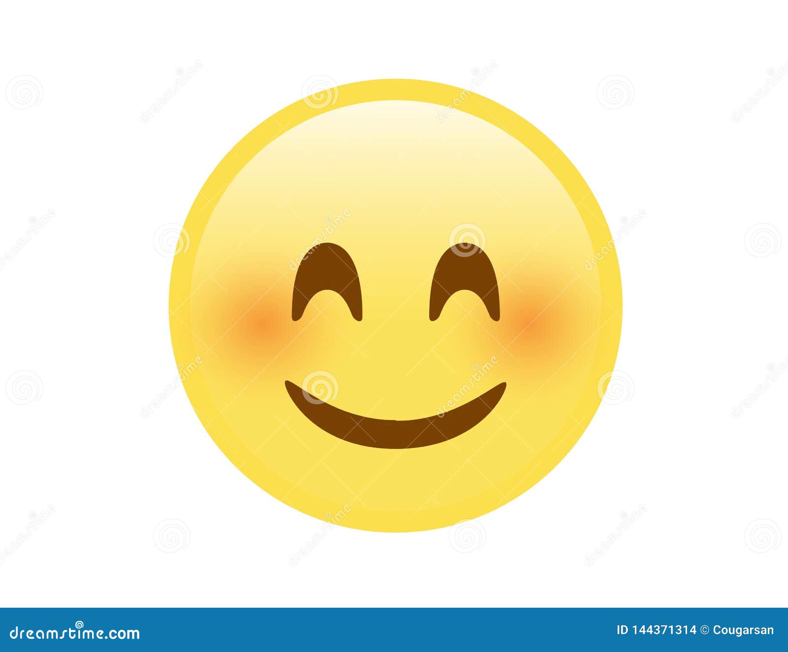 Smiley Face With Red Cheeks