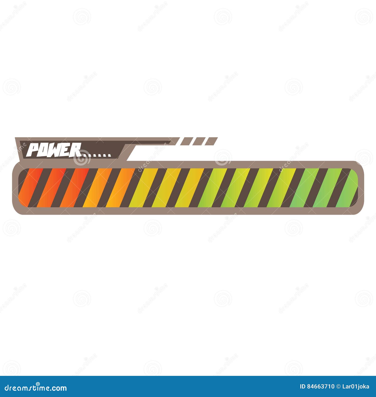 Isolated videogame bar stock vector. Illustration of design - 84663710