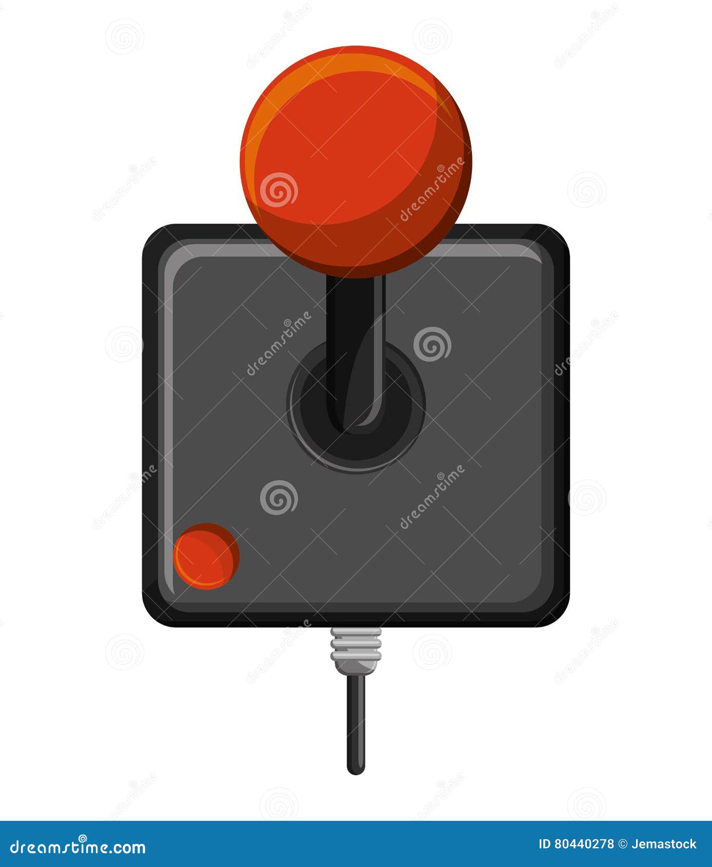 Isolated Videogame Joystick Design Stock Vector - Illustration of game ...