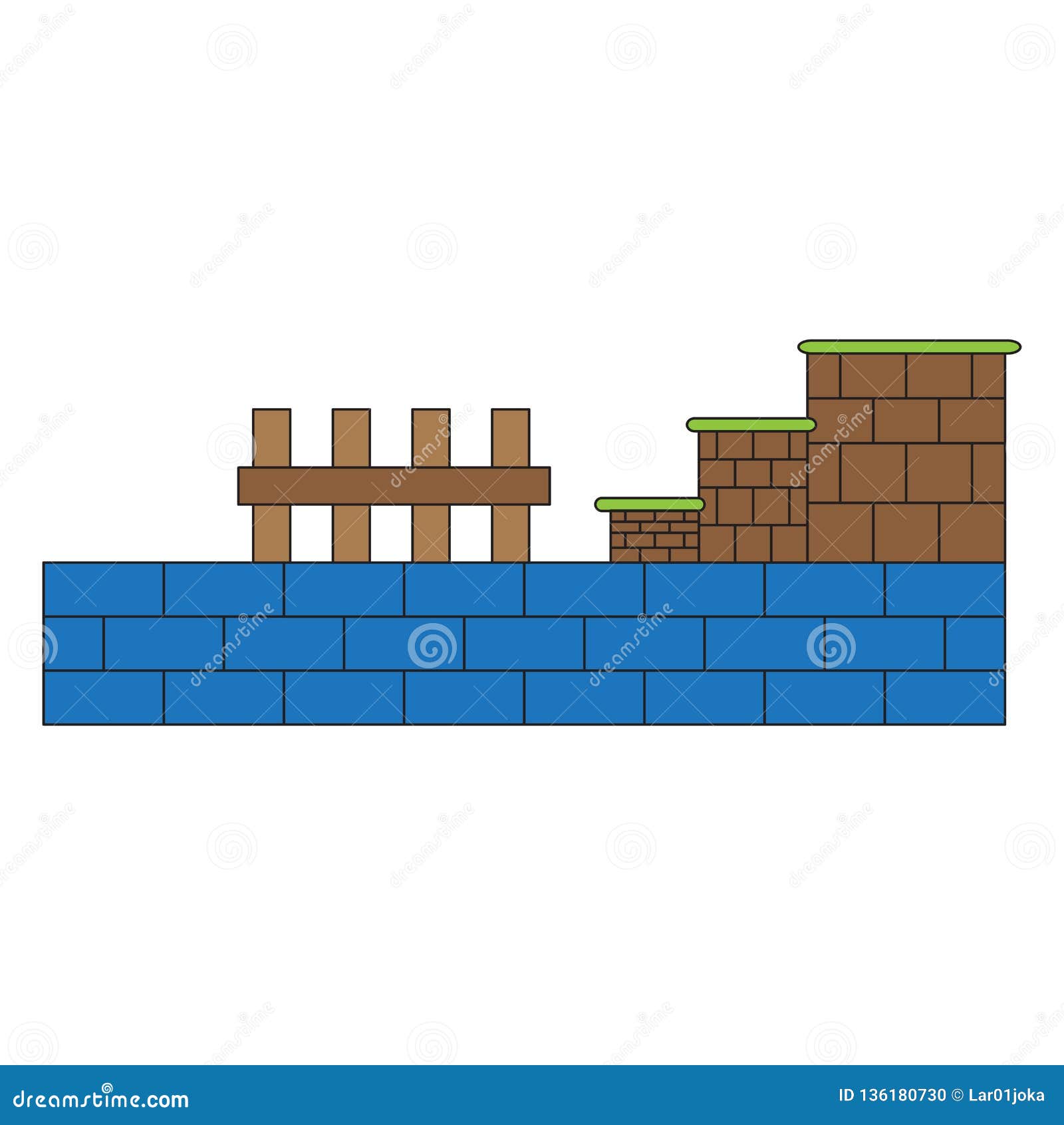 Isolated Videogame Scenario Stock Vector - Illustration of design ...