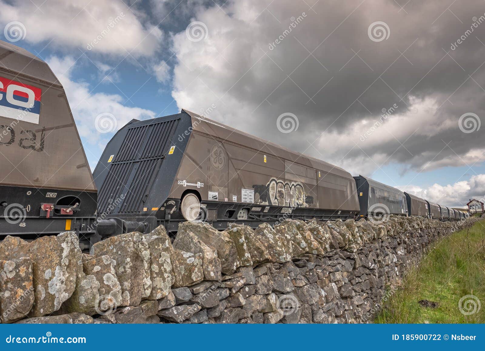 Isolated View of a an Automated, Next Generation Freight Train ...