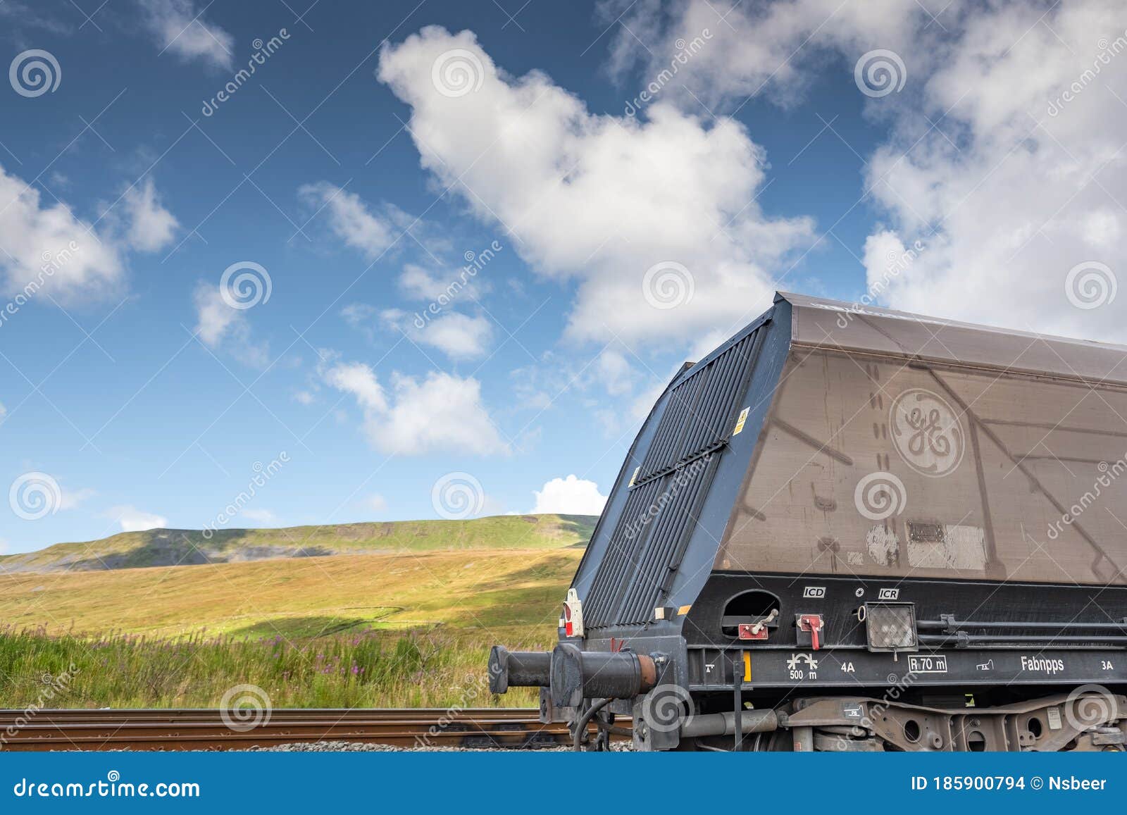Isolated View of a an Automated, Next Generation Freight Train ...