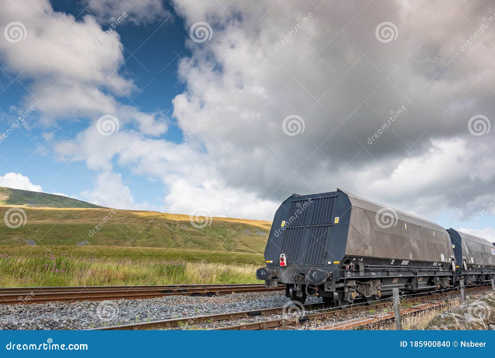Isolated View of a an Automated, Next Generation Freight Train ...
