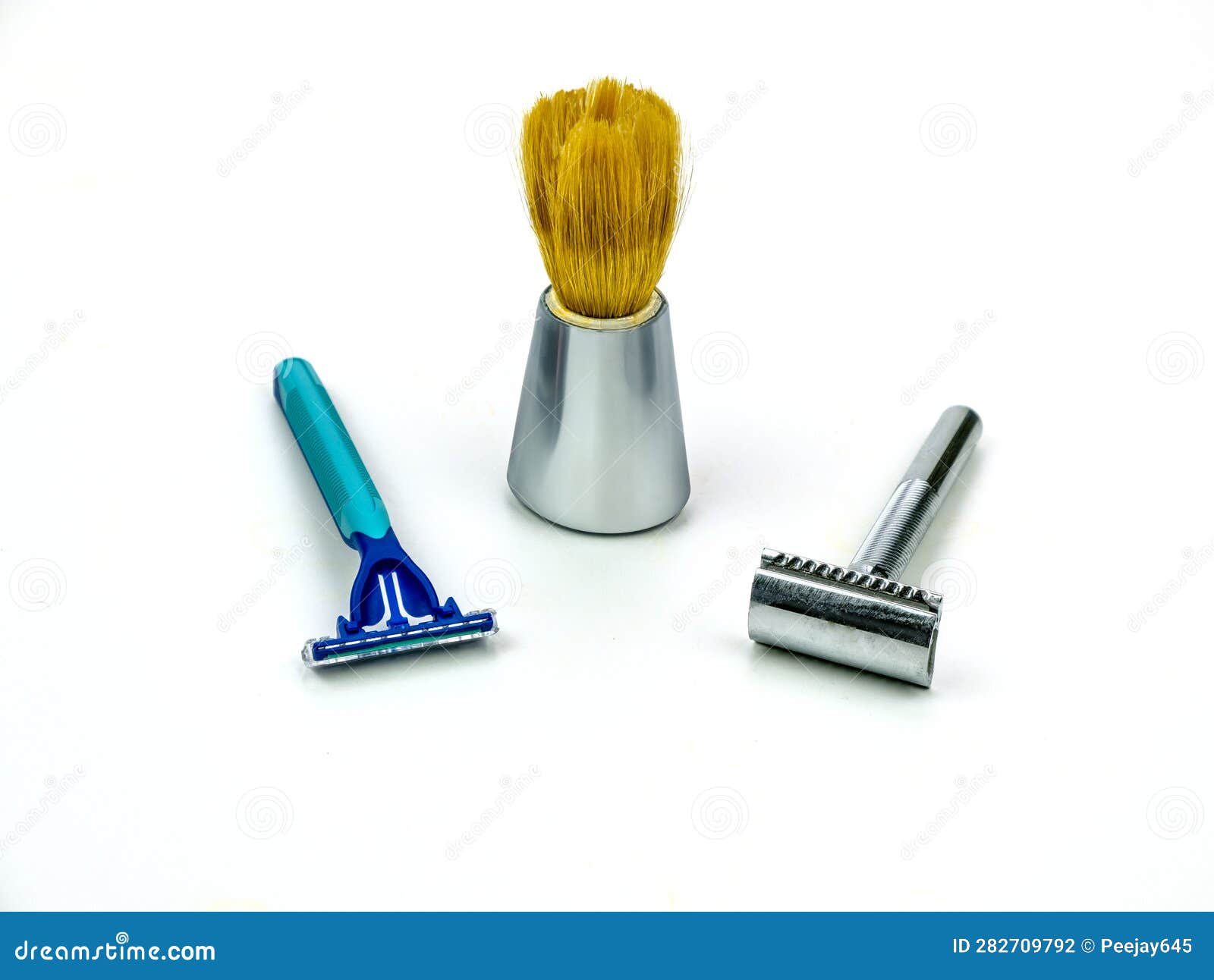 Isolated View of Shaving Razors Stock Photo - Image of black, flower ...