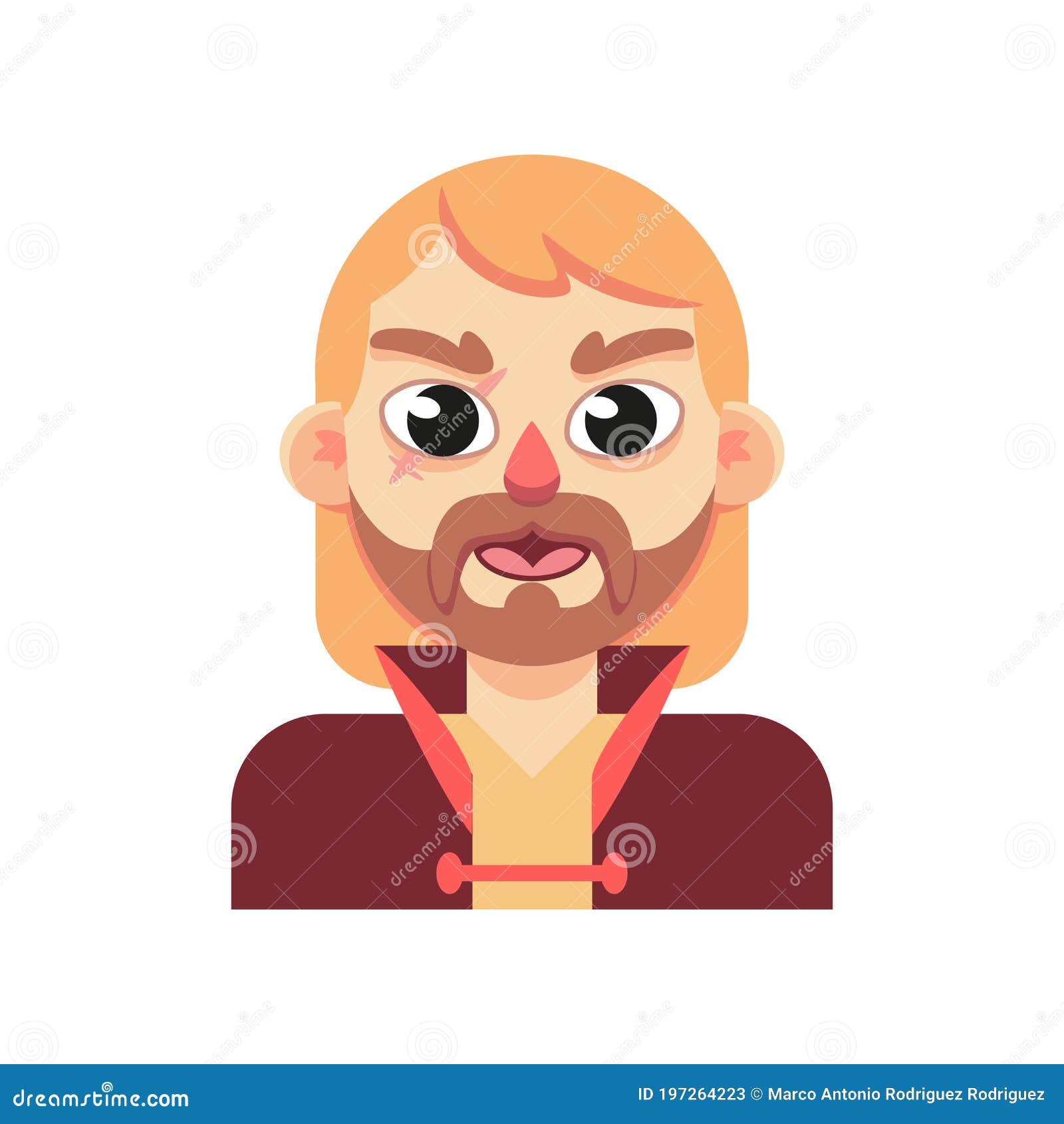 Isolated villager medieval stock vector. Illustration of building ...