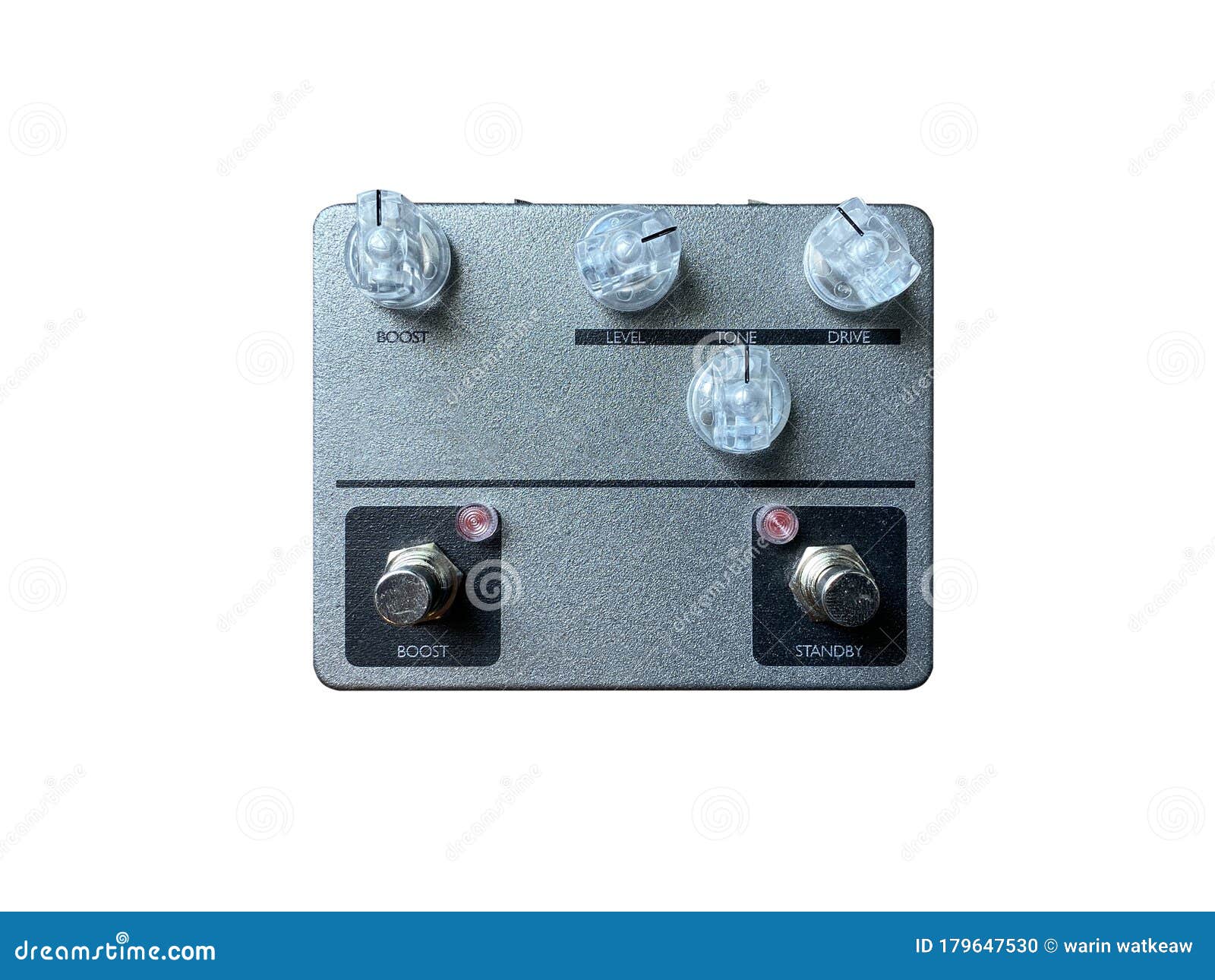 Isolated Vintage Overdrive Stomp Box Effect. Stock Photo - Image of ...