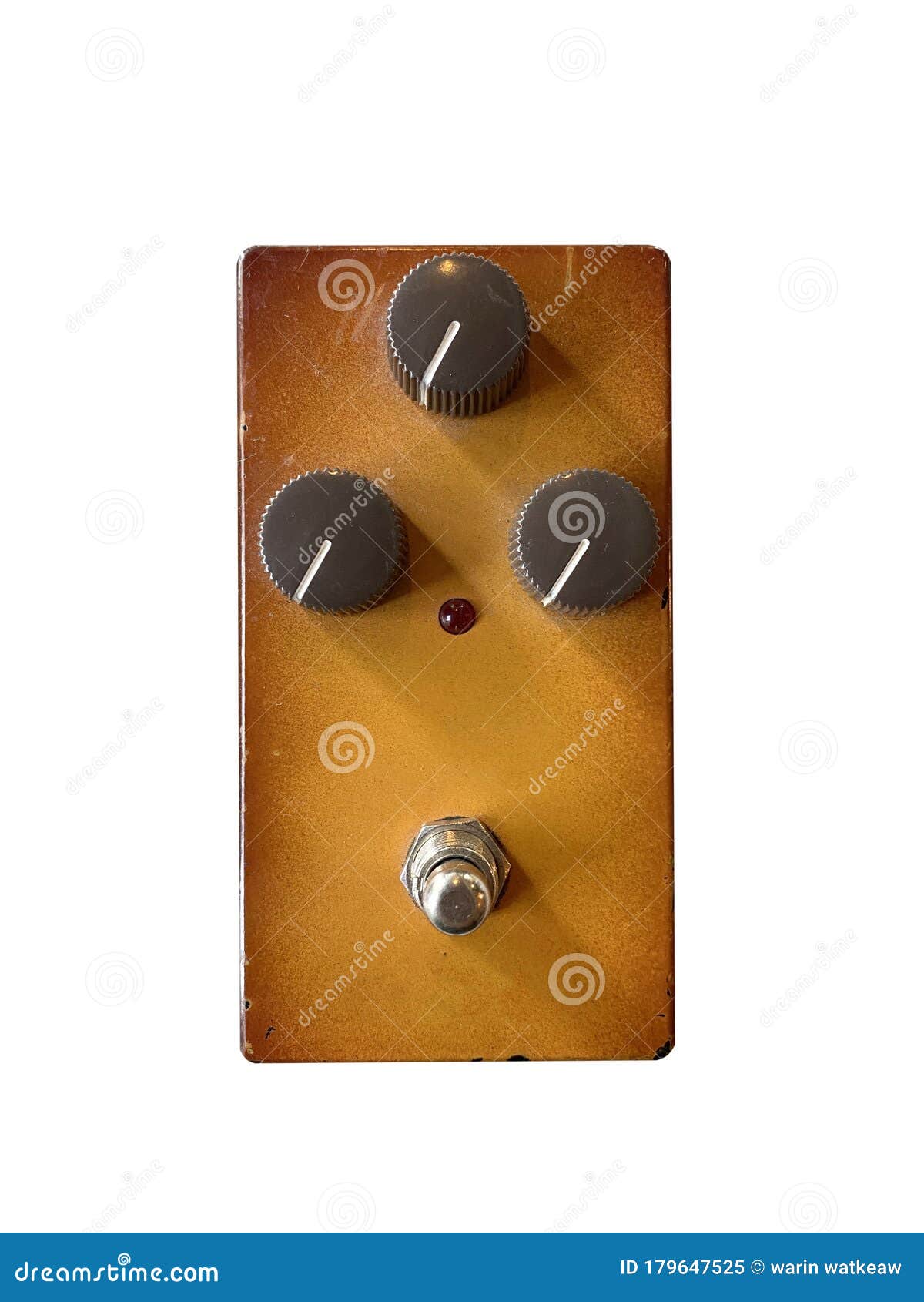 Isolated Vintage Sunburst Stomp Box Effect. Stock Image - Image of ...