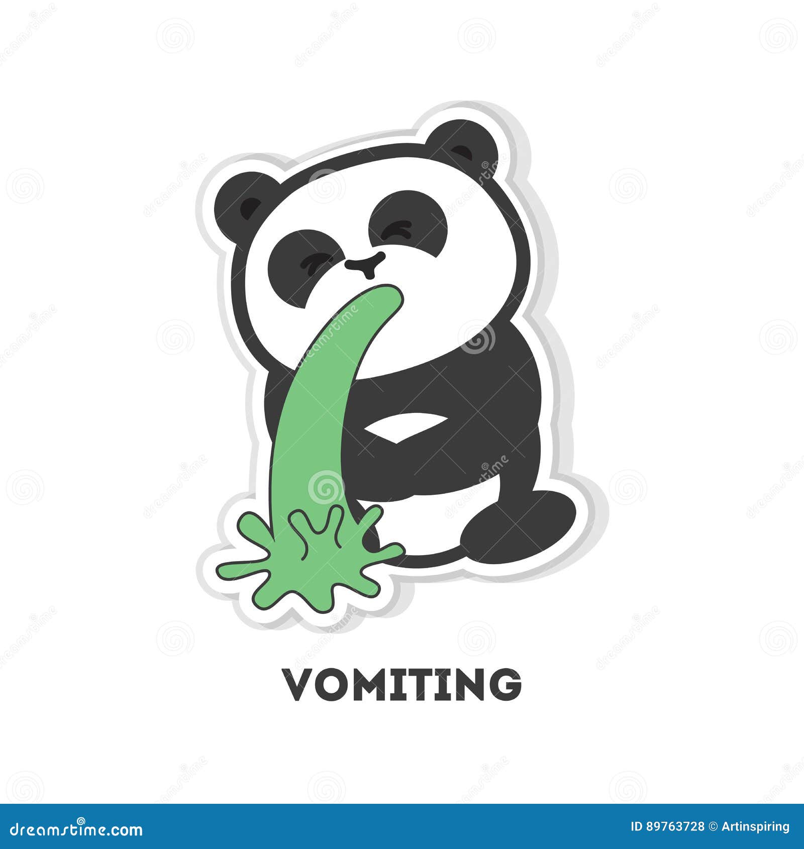 Vomiting Smile Icon Vector Sign And Symbol Isolated On White Background ...