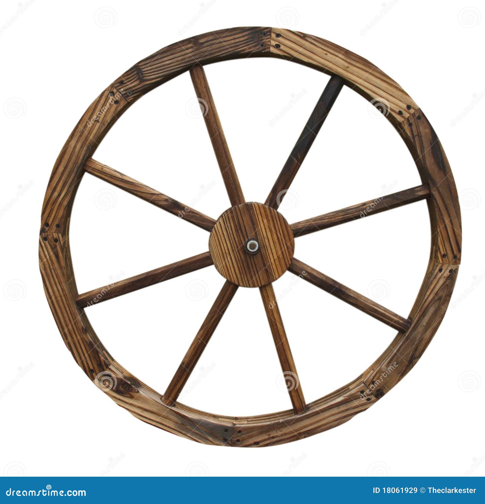 Isolated Wagon Wheel stock image. Image of cart, curve - 18061929