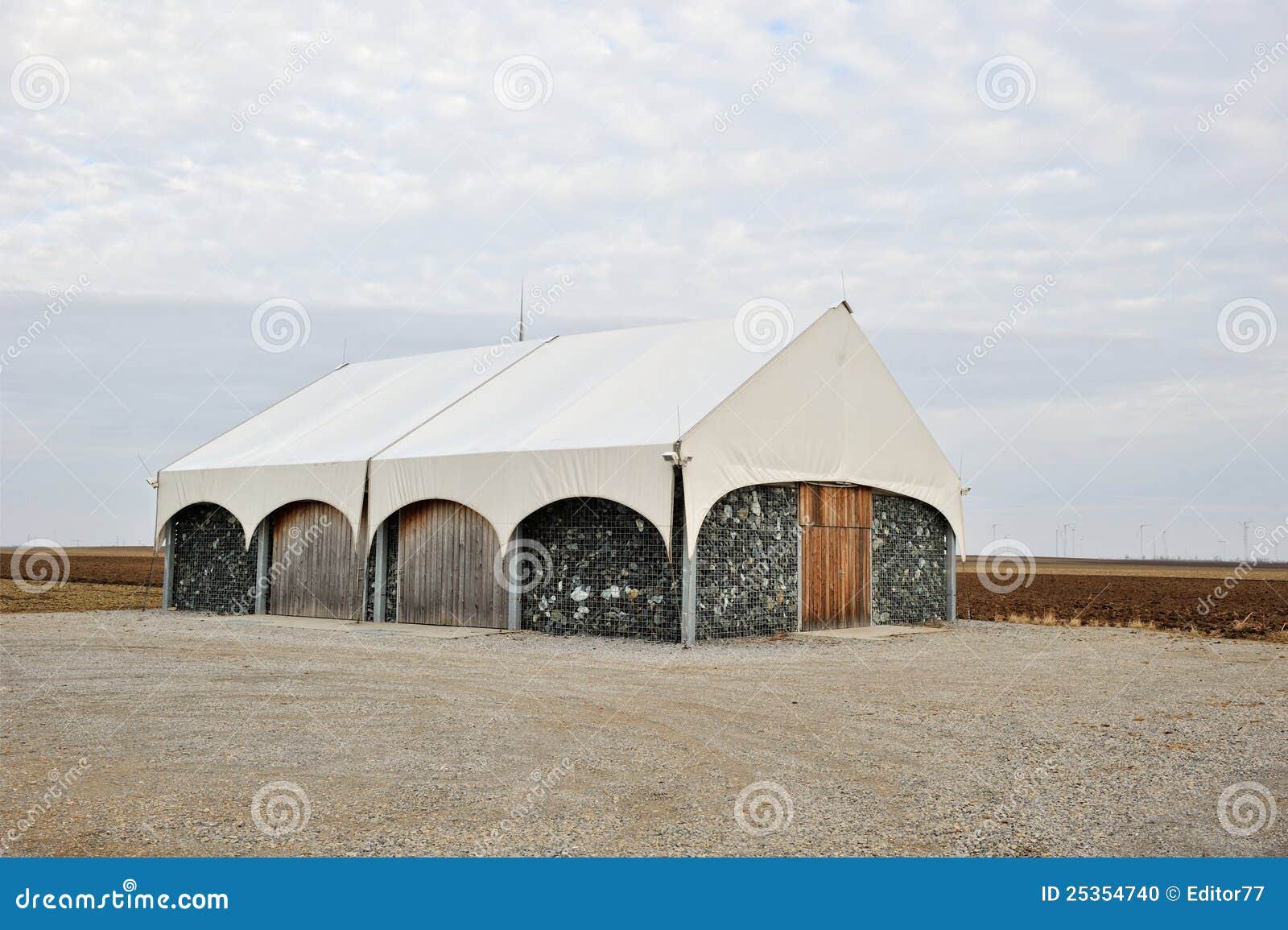 Isolated Warehouse for Stones Stock Photo - Image of material, hard ...